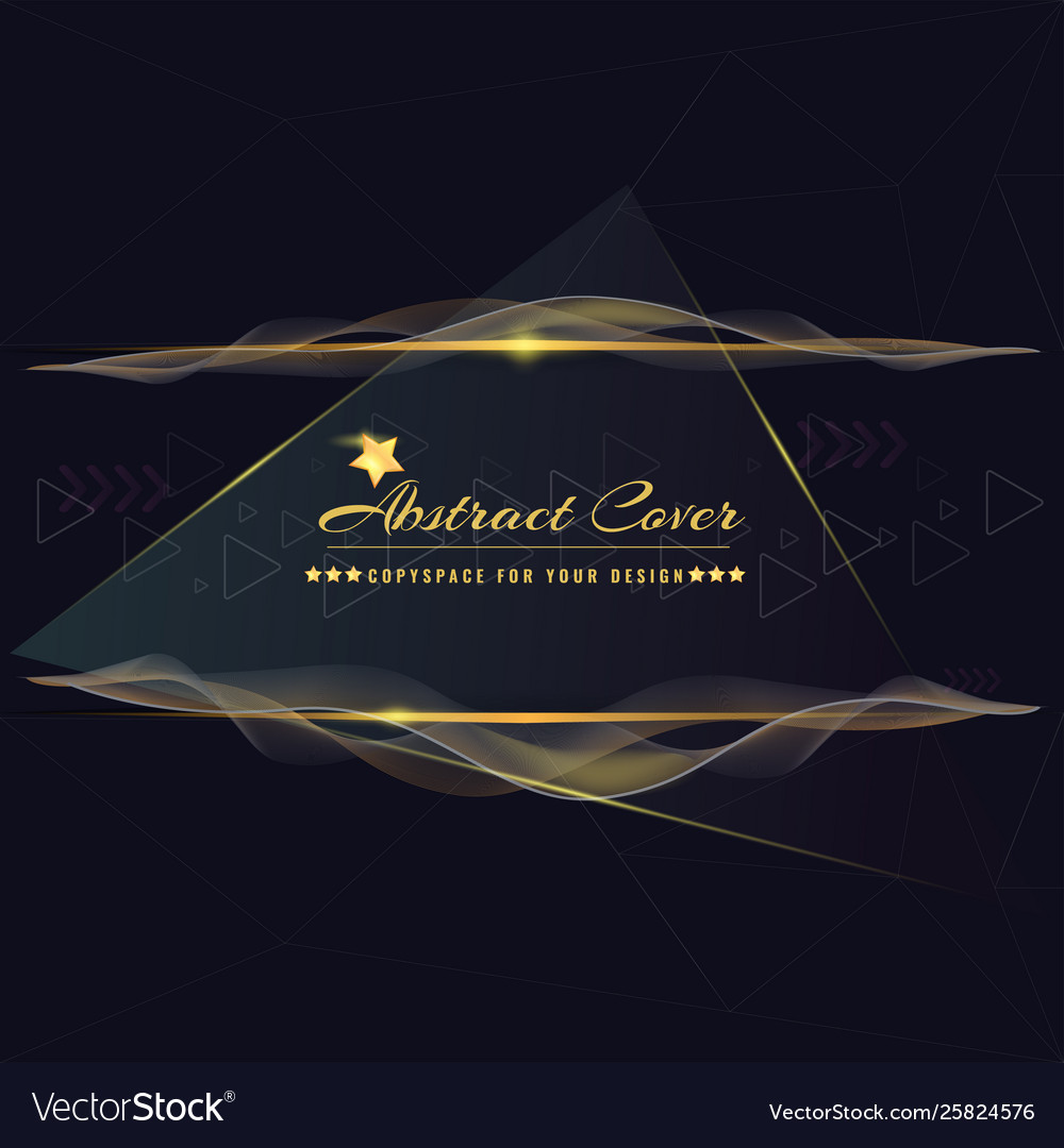 Abstract and solid dark cover design template Vector Image