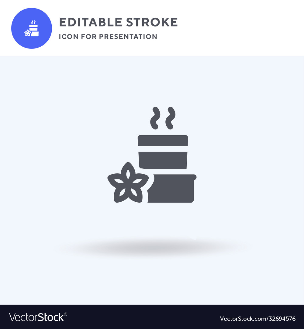 Chai icon filled flat sign solid Royalty Free Vector Image