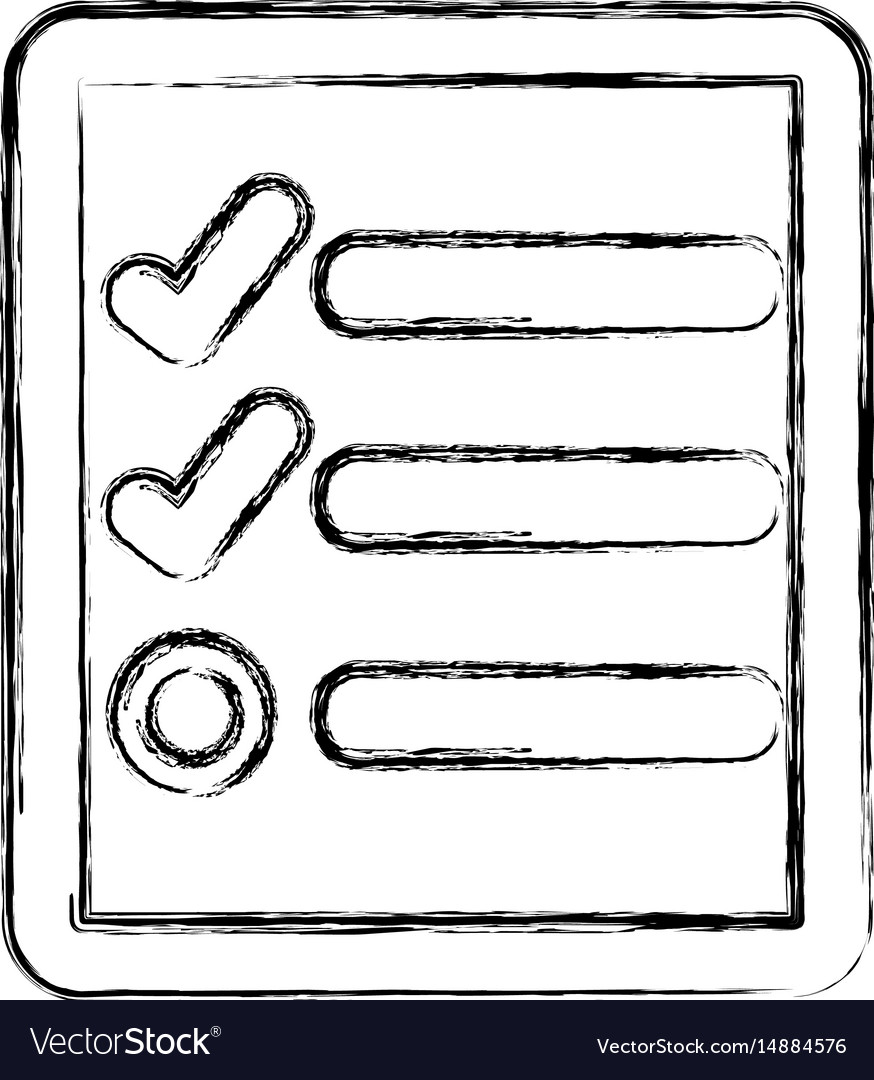 Checklist document sheet Royalty Free Vector Image