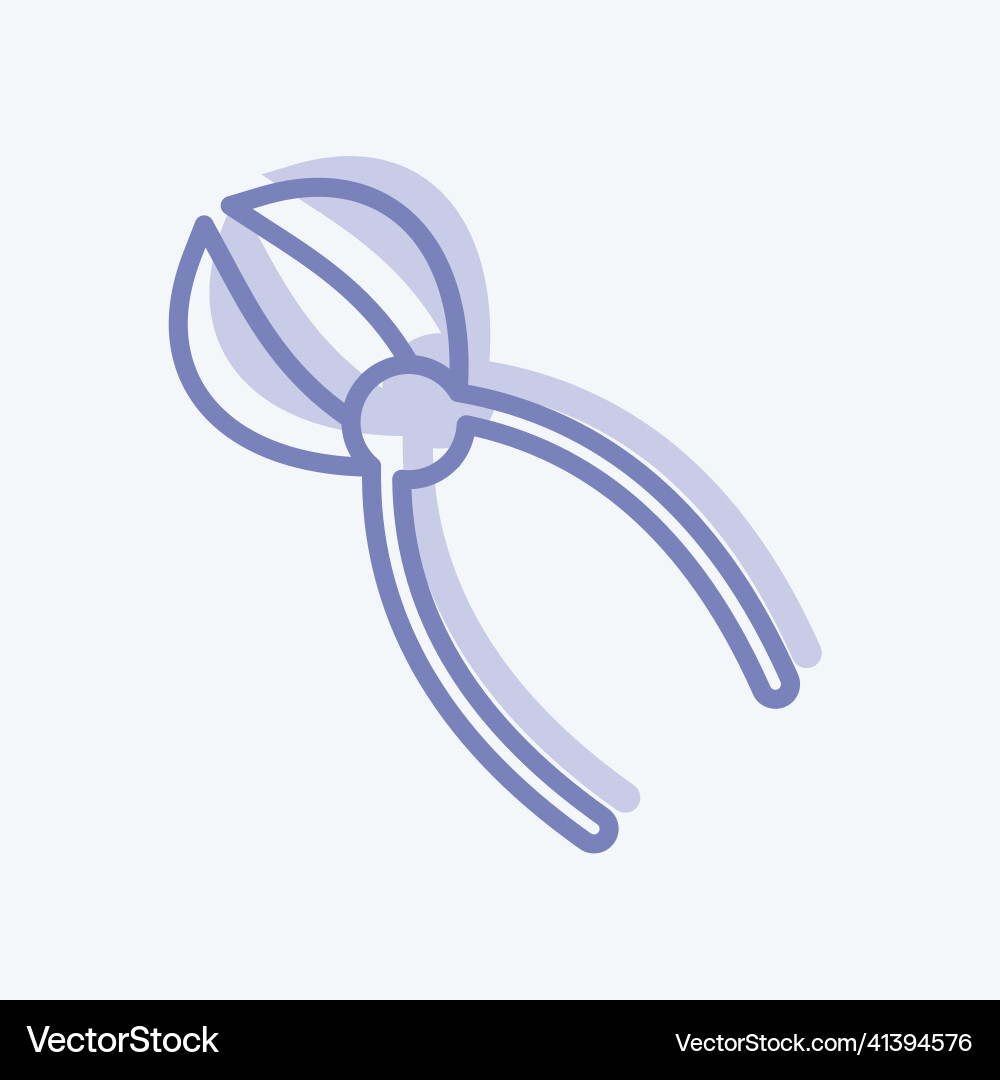 Cutter icon in trendy two tone style isolated Vector Image