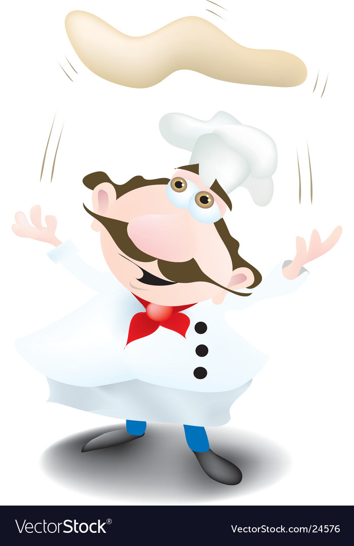 Making pizza Royalty Free Vector Image - VectorStock