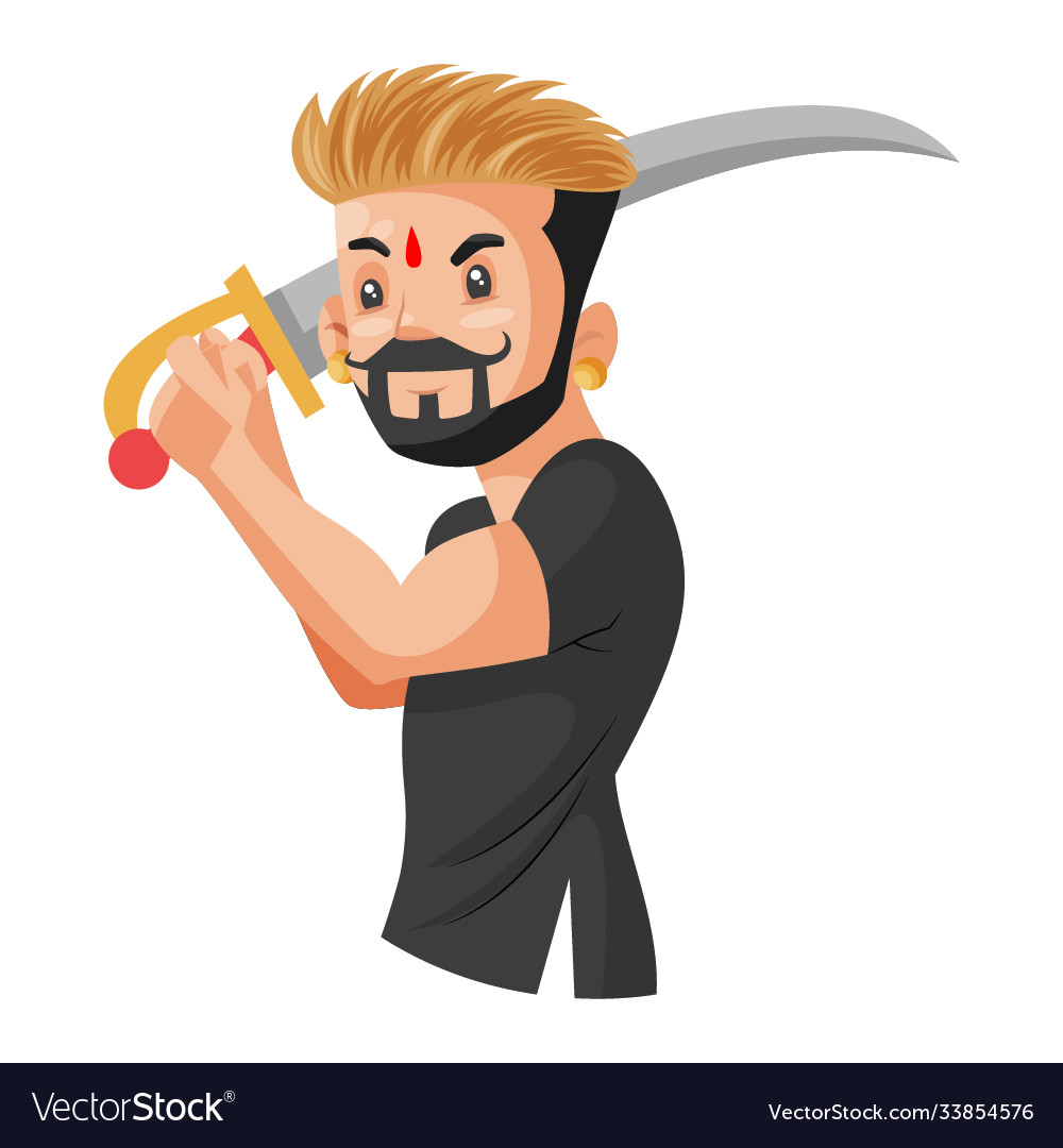 Rajput boy Royalty Free Vector Image - VectorStock