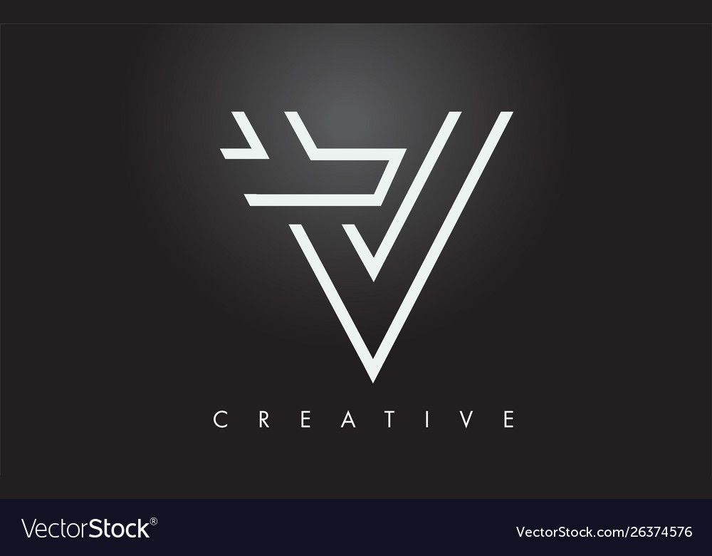 V letter monogram design logo icon Royalty Free Vector Image
