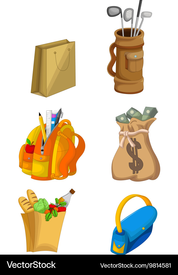 Cute house equipment cartoon Royalty Free Vector Image