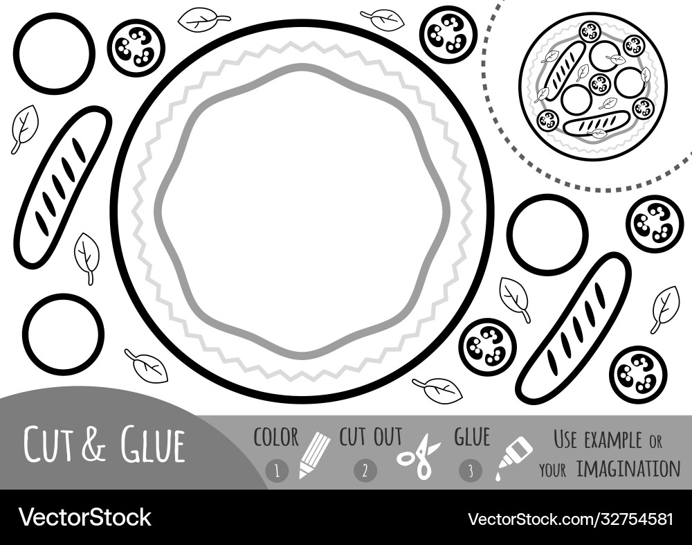 Education paper game for children fried egg Vector Image