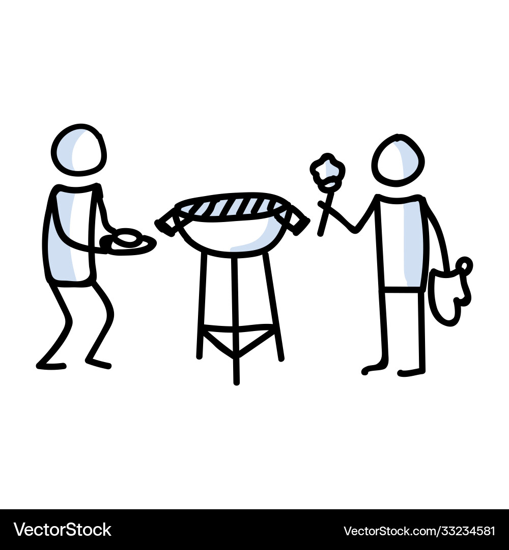 Cookout Grill Drawing