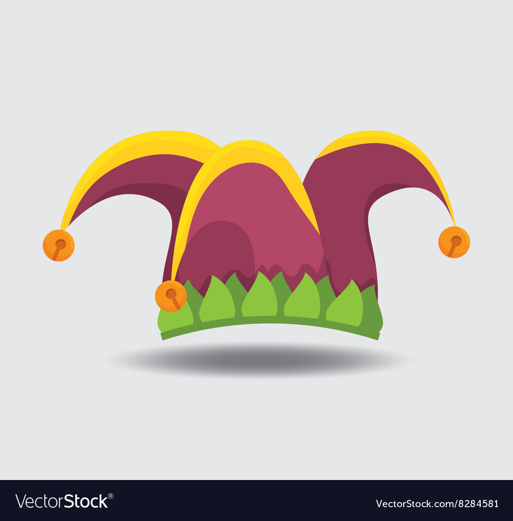 Jester hat design Royalty Free Vector Image - VectorStock
