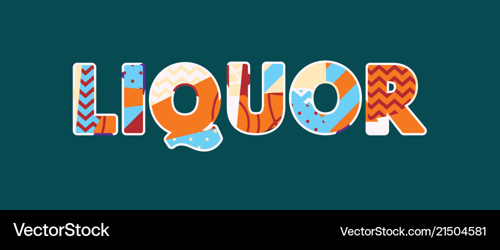 Liquor concept word art Royalty Free Vector Image