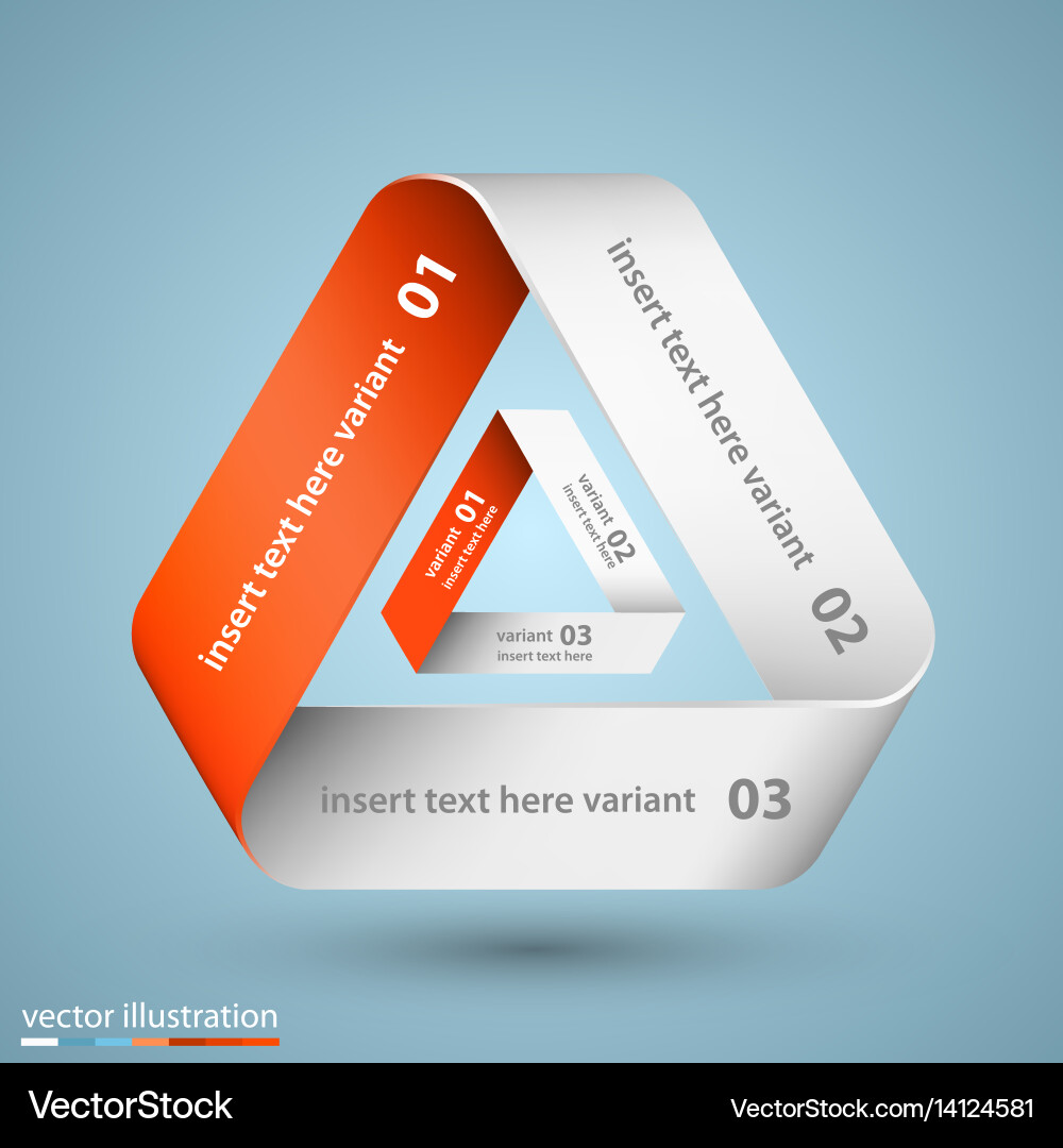 List of options art info Royalty Free Vector Image