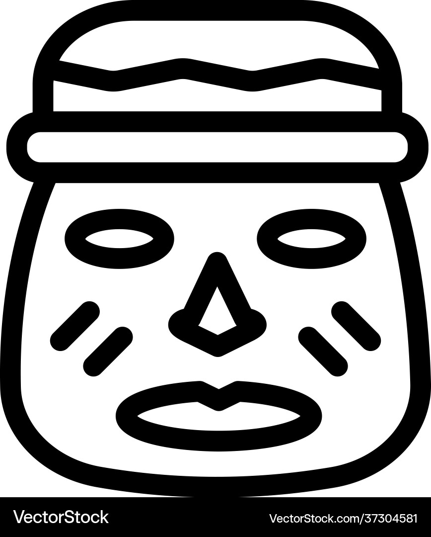 Olmec stone Royalty Free Vector Image - VectorStock