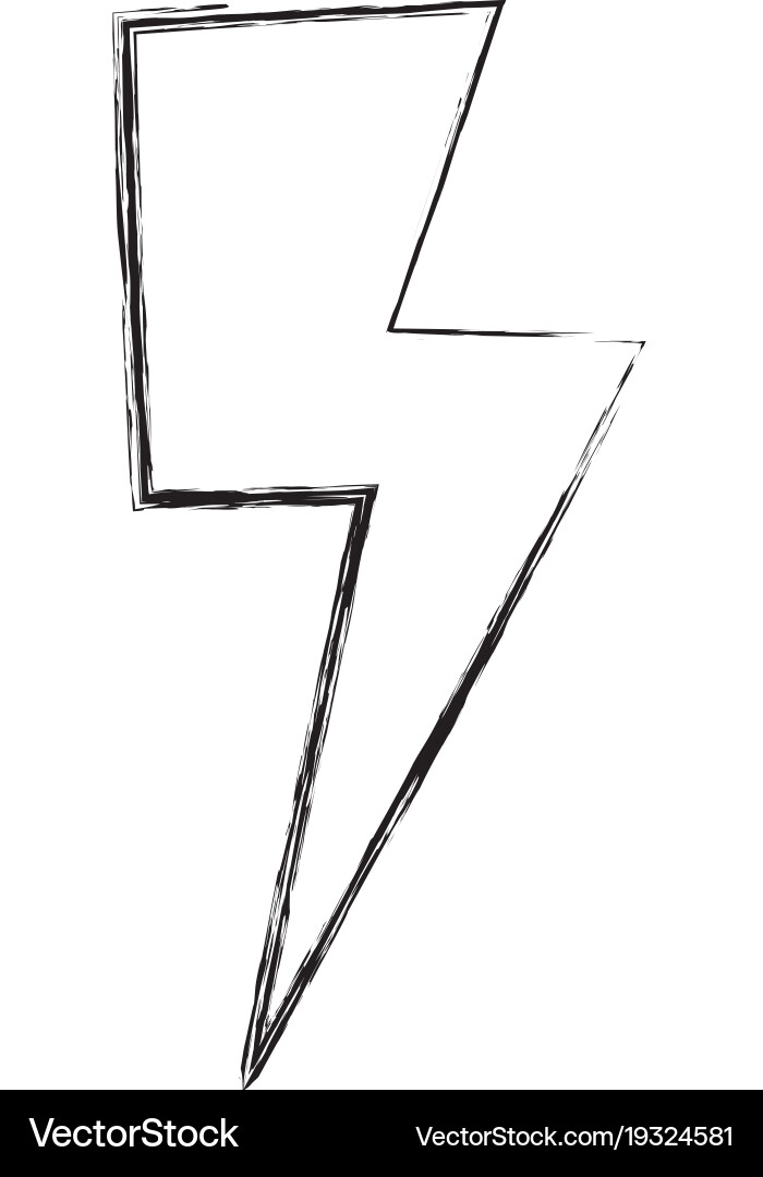 Ray energy symbol cartoon Royalty Free Vector Image