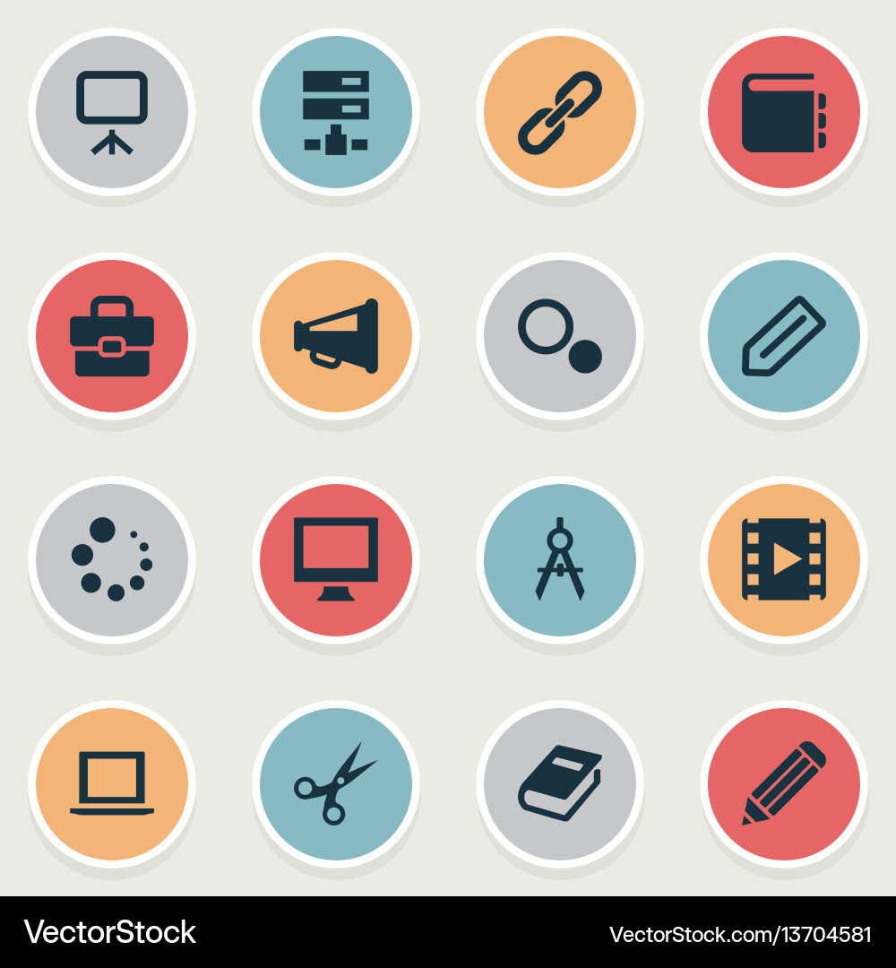 Set of simple icons Royalty Free Vector Image - VectorStock