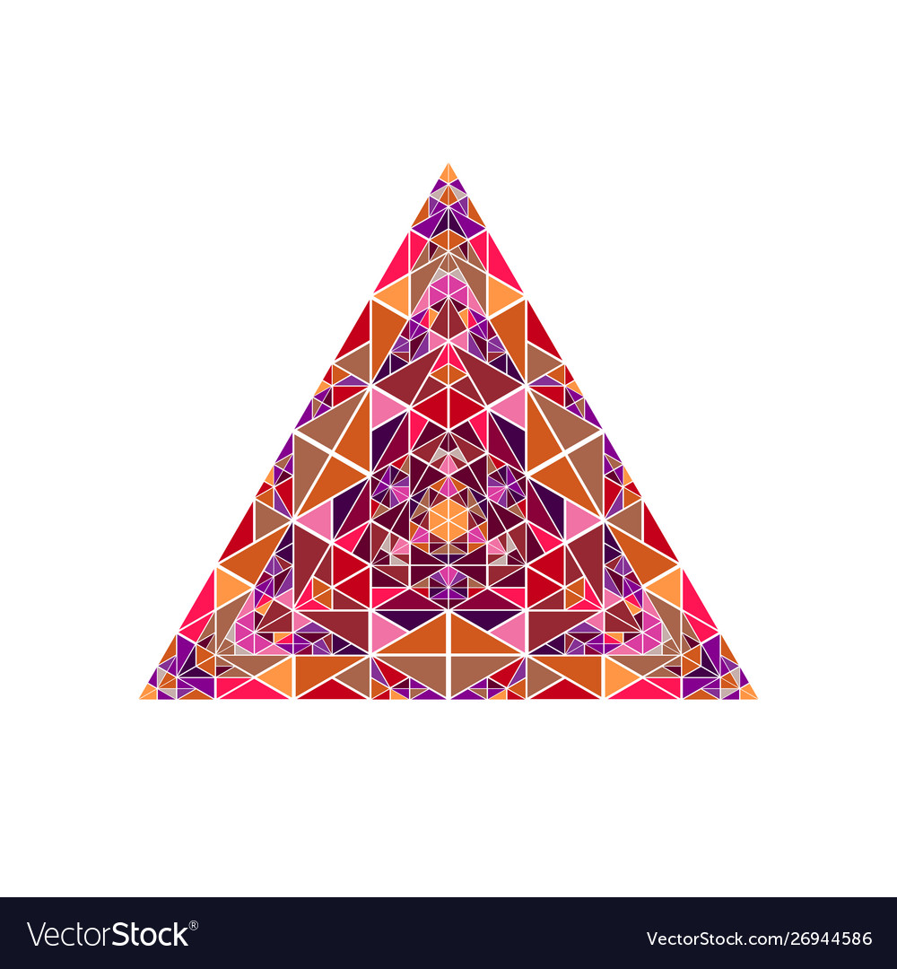 Abstract colorful geometrical mosaic triangle Vector Image