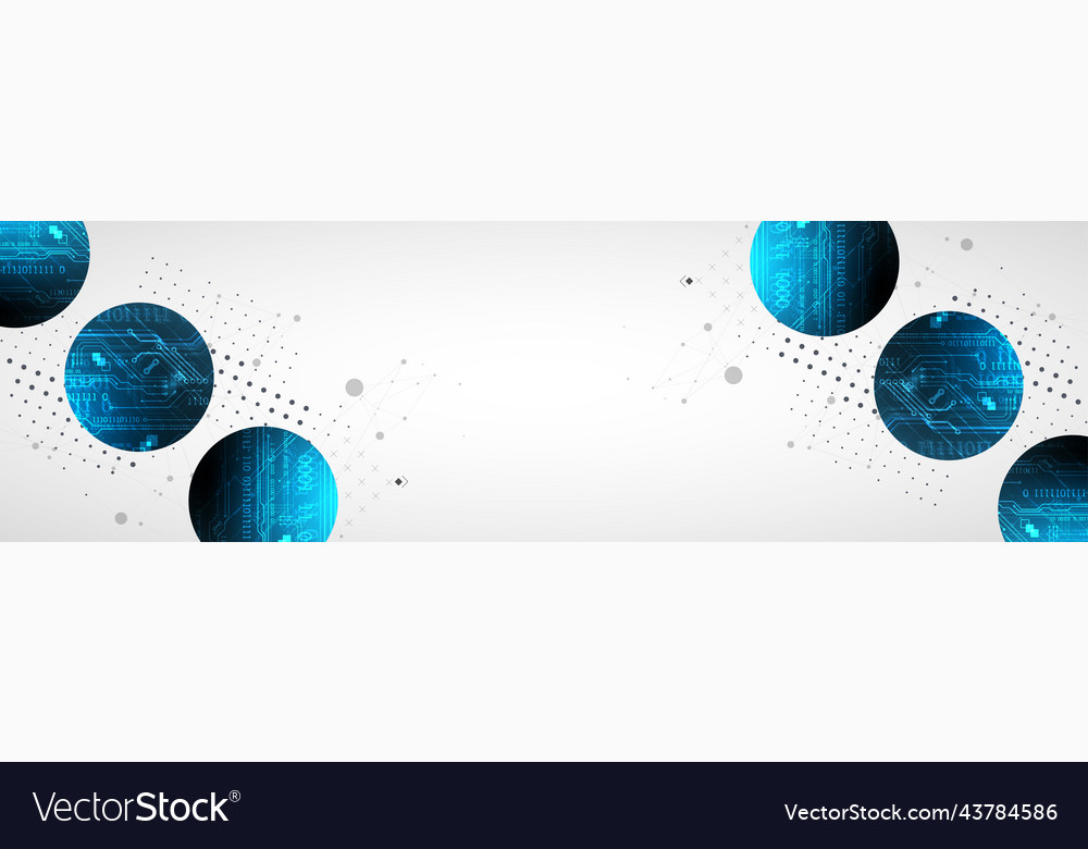 Abstract technology background communication Vector Image