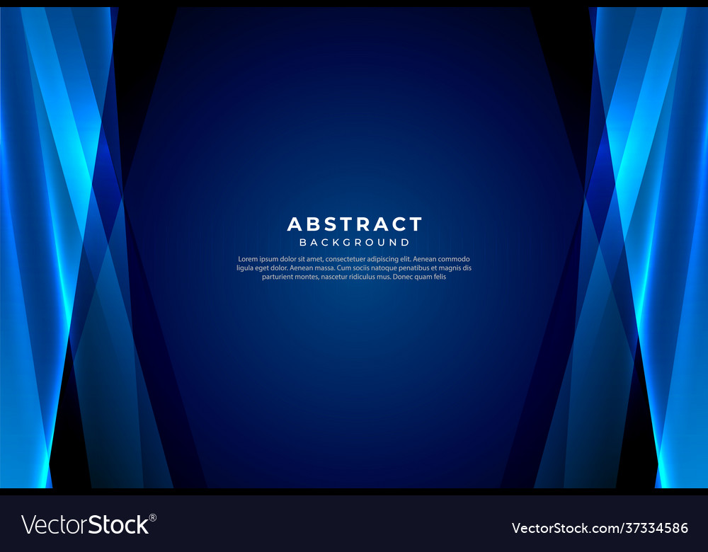Blue gradient abstract background with diagonal Vector Image