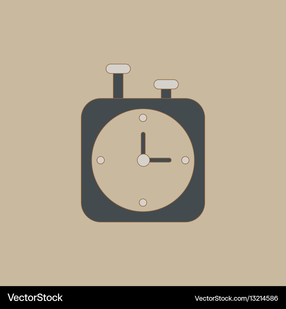 Chess clock stopwatch timer Royalty Free Vector Image