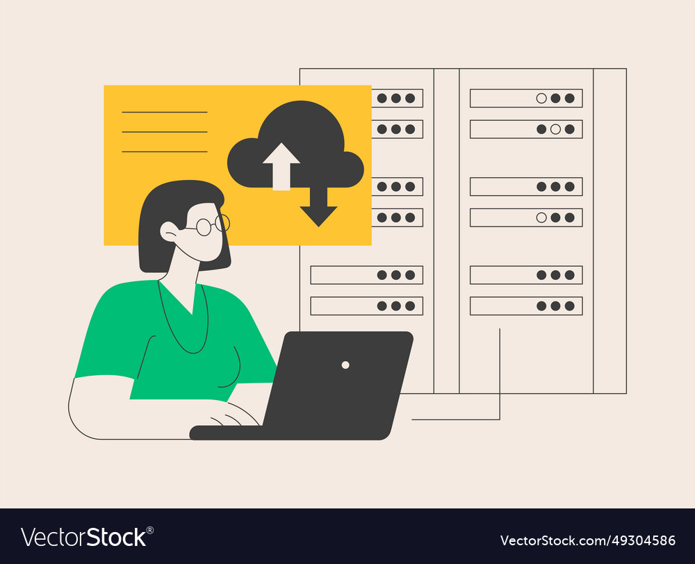 Data entry services abstract concept Royalty Free Vector