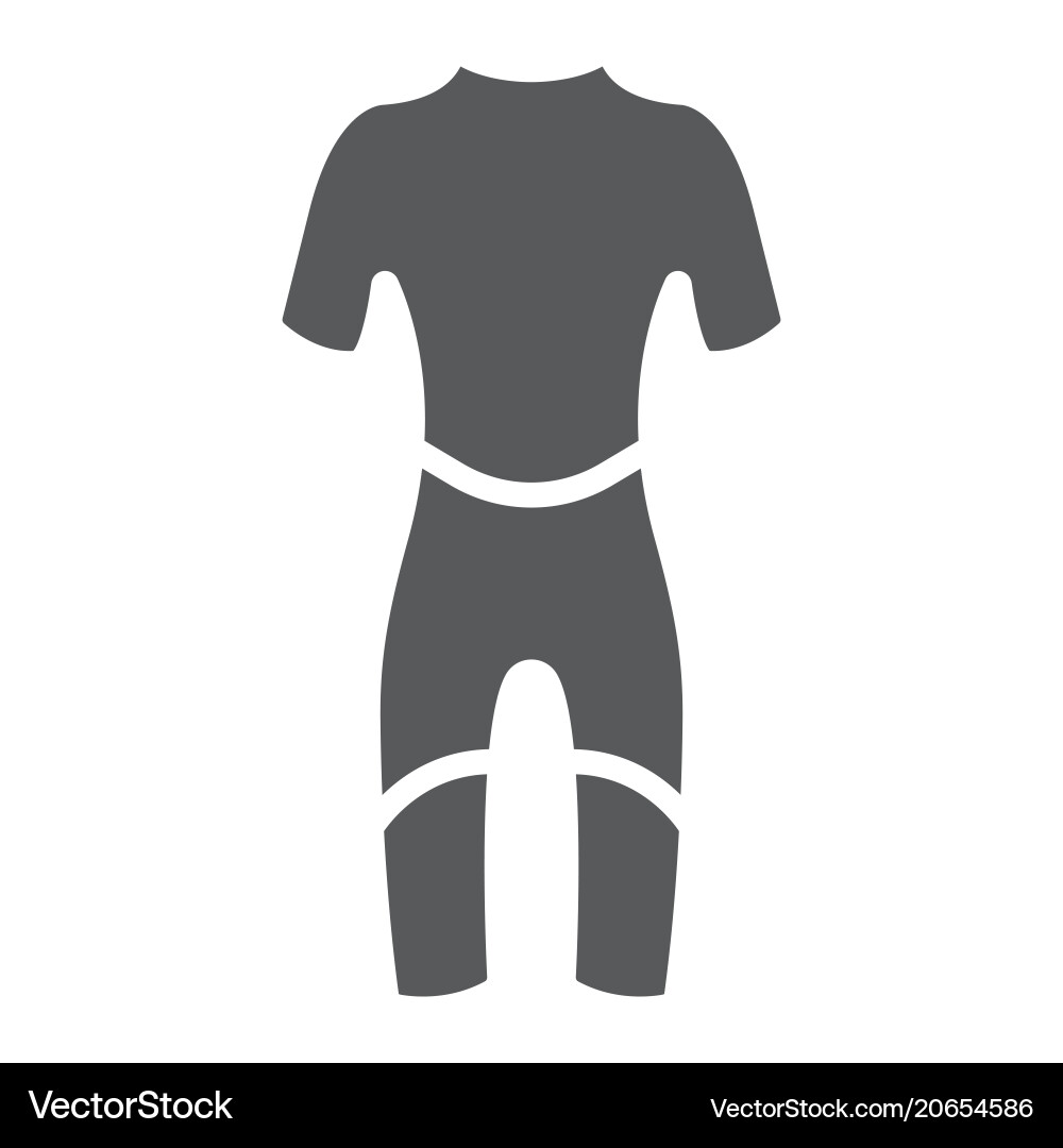 Diving suit glyph icon diving and underwater Vector Image