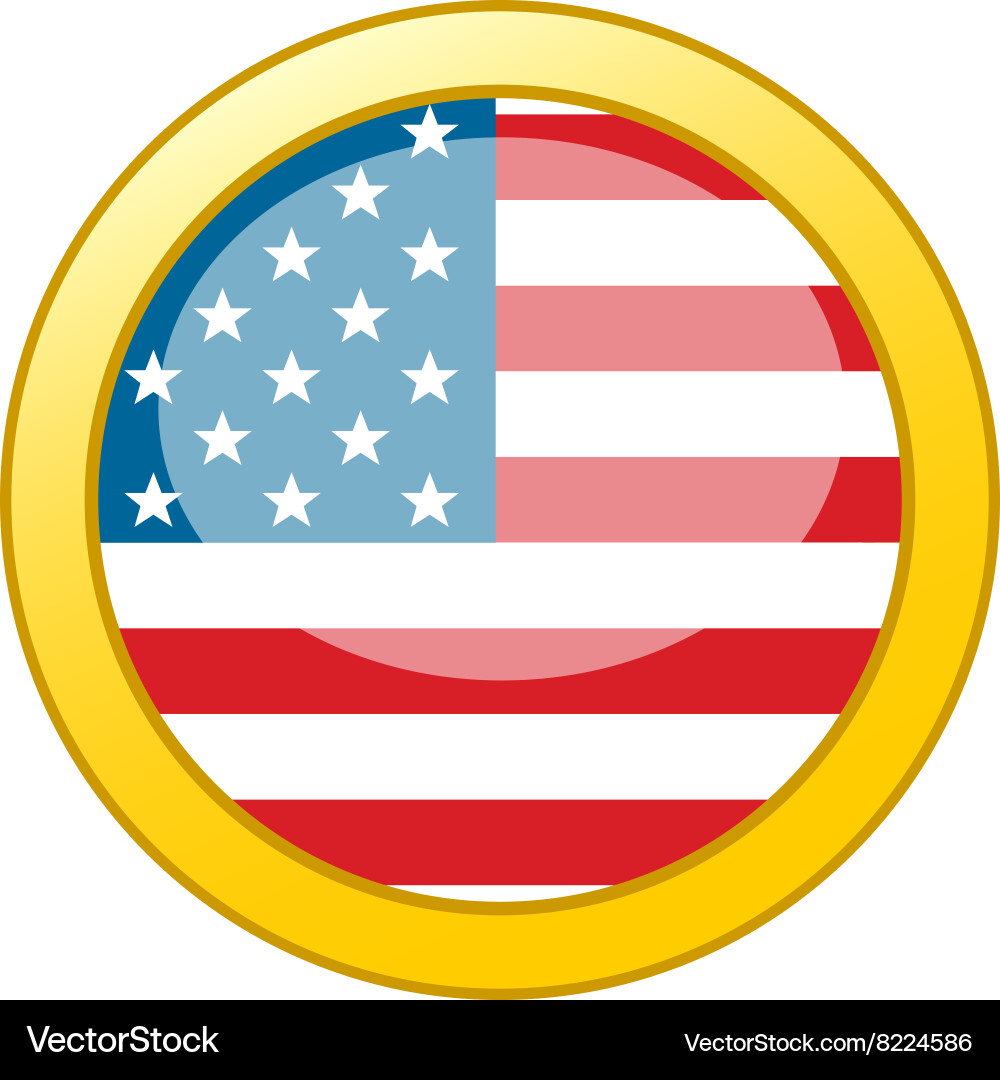 Old-Glory-Icon-380x400 Royalty Free Vector Image