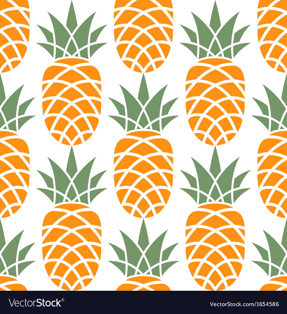 Pineapple pattern Royalty Free Vector Image - VectorStock