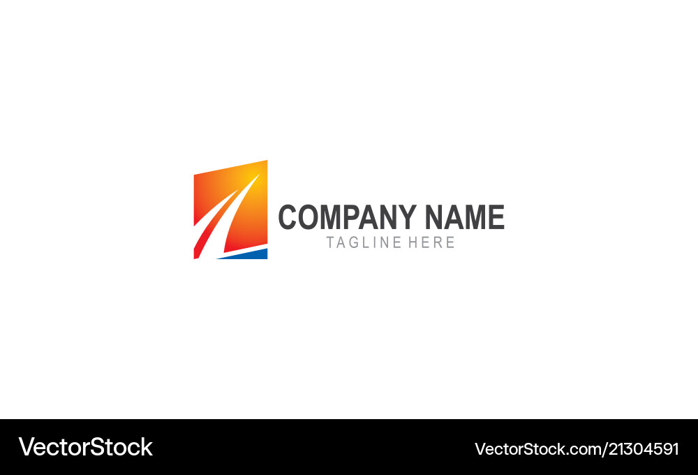 Business finance grow abstract logo Royalty Free Vector