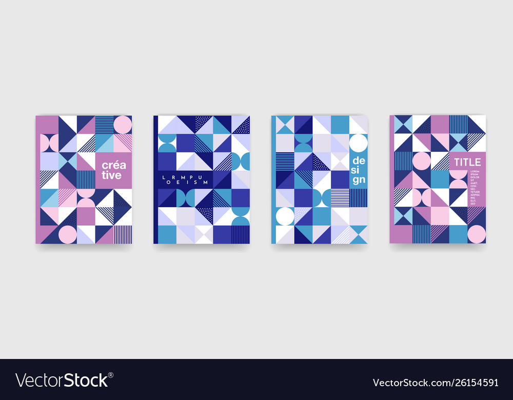 Geometric pattern background texture for poster Vector Image
