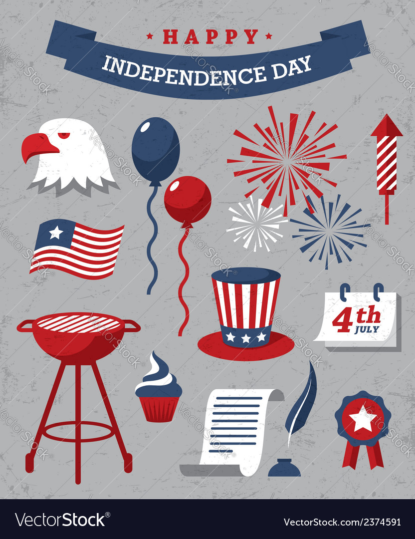 Independence day Royalty Free Vector Image - VectorStock