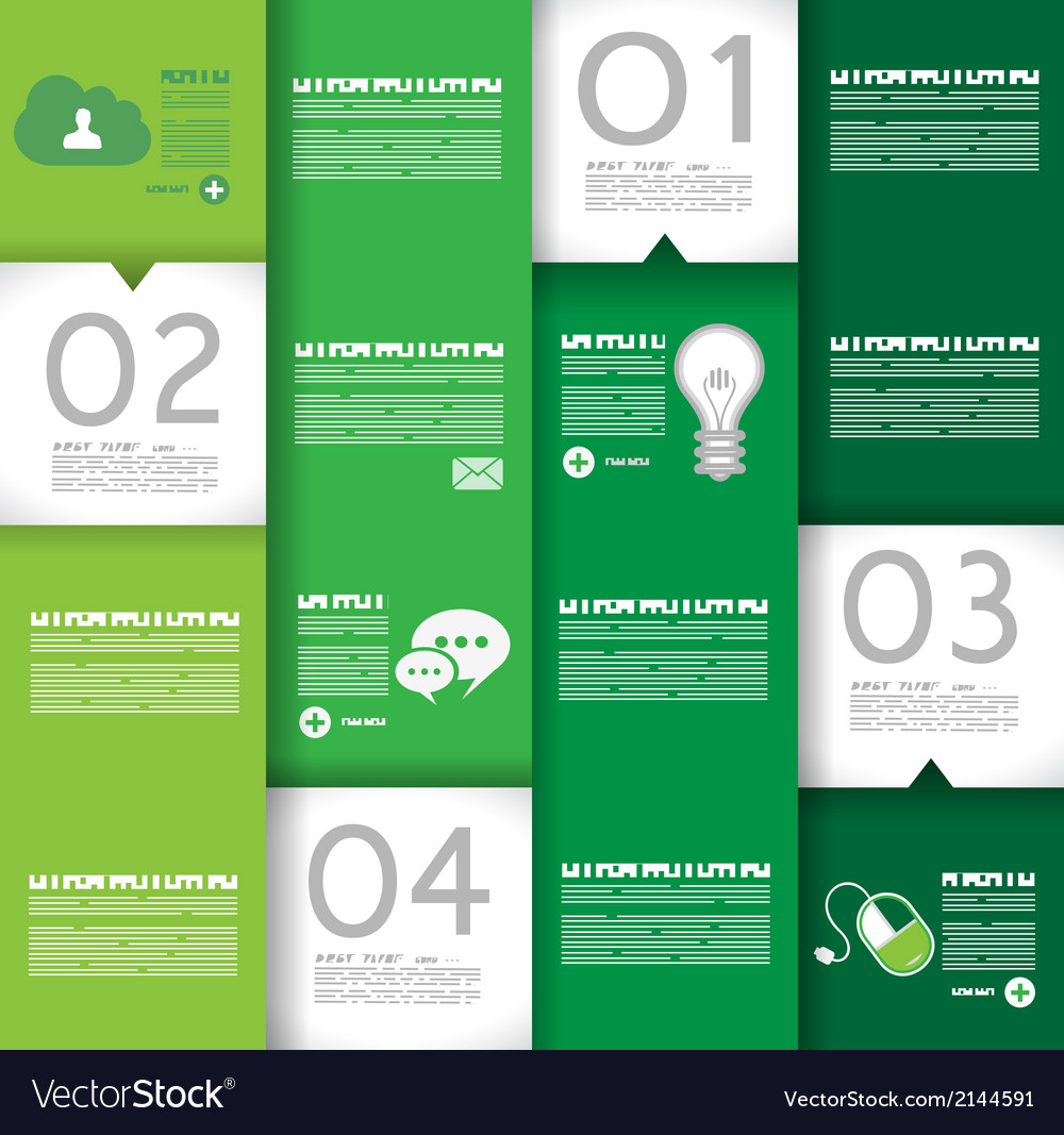 Infographic design template with design elements Vector Image