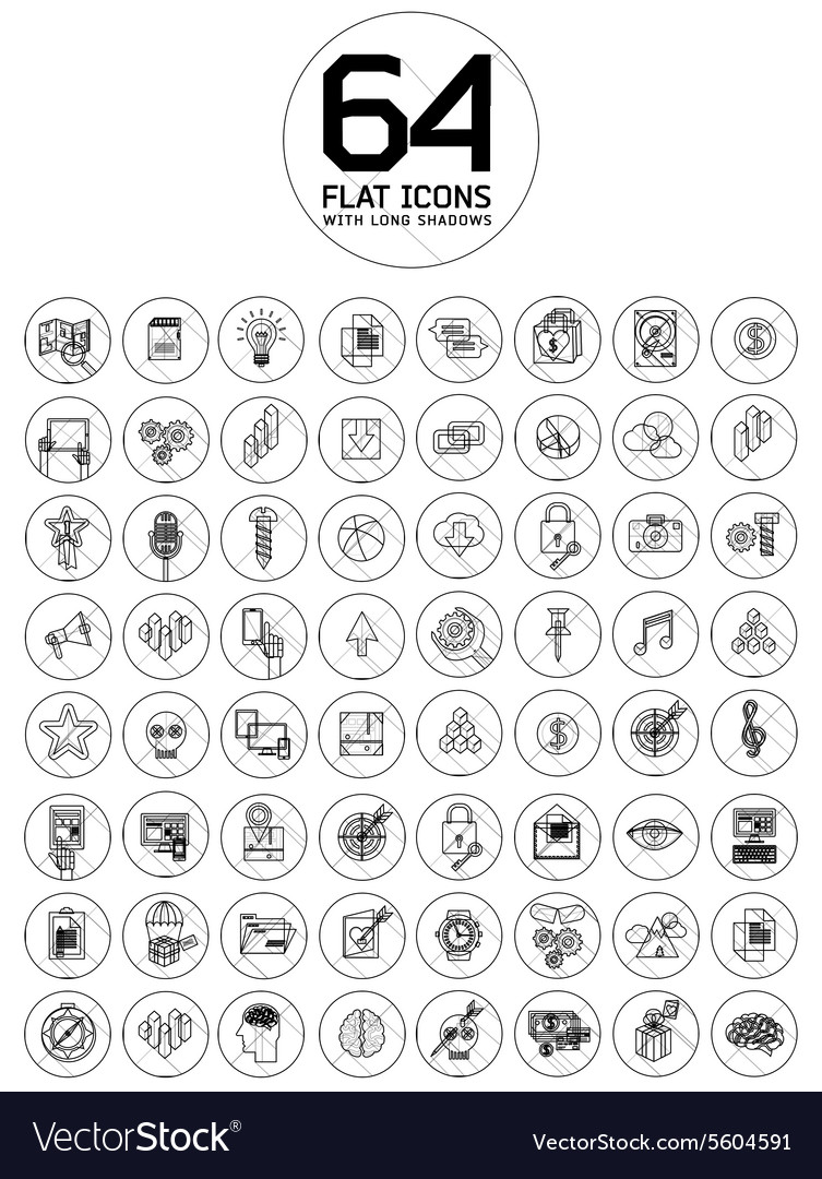 Modern thin line icons for web and mobile Vector Image