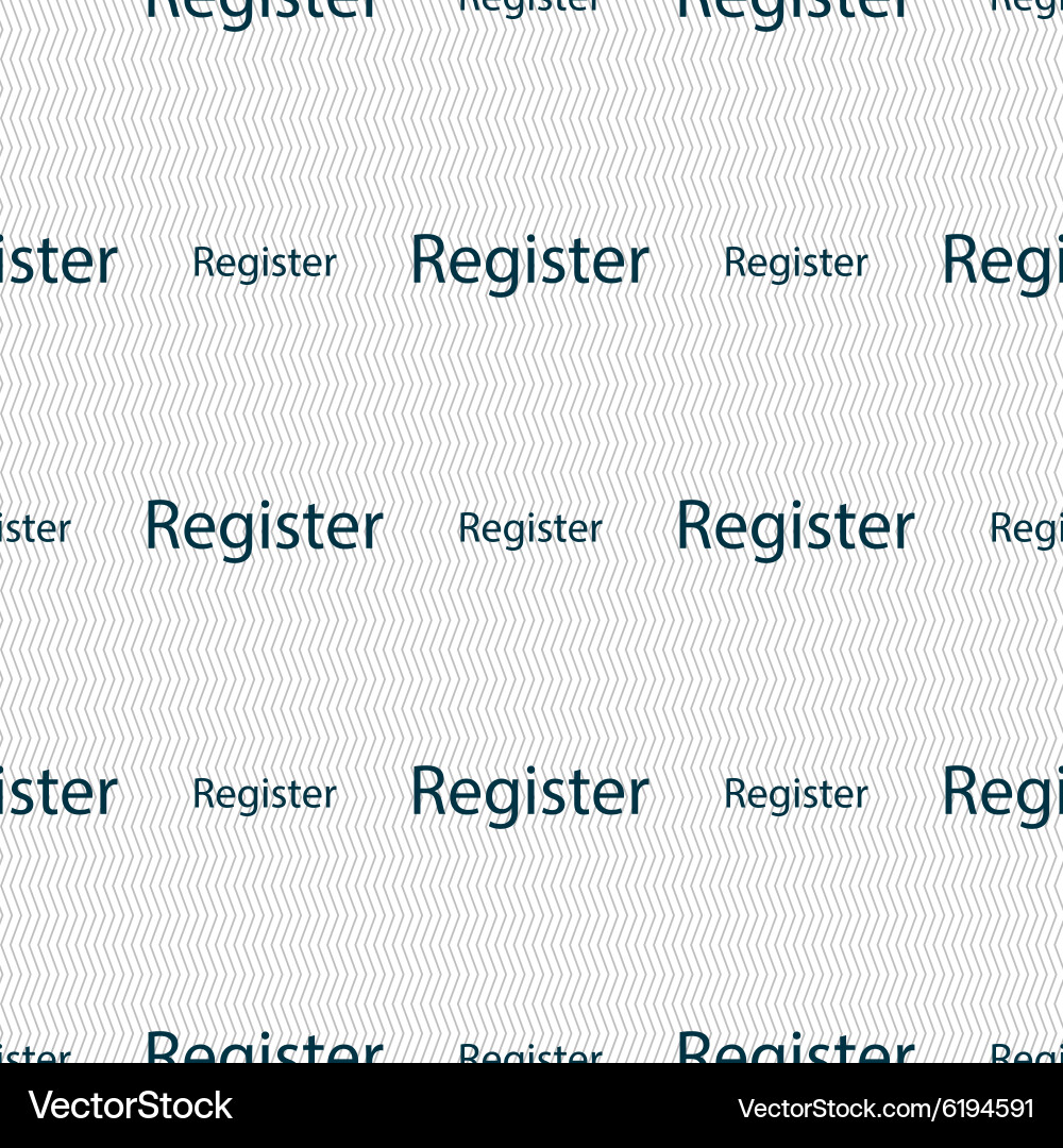 Register sign icon membership symbol website Vector Image