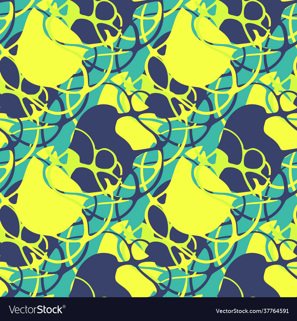 Seamless pattern with a simple abstract drawing Vector Image