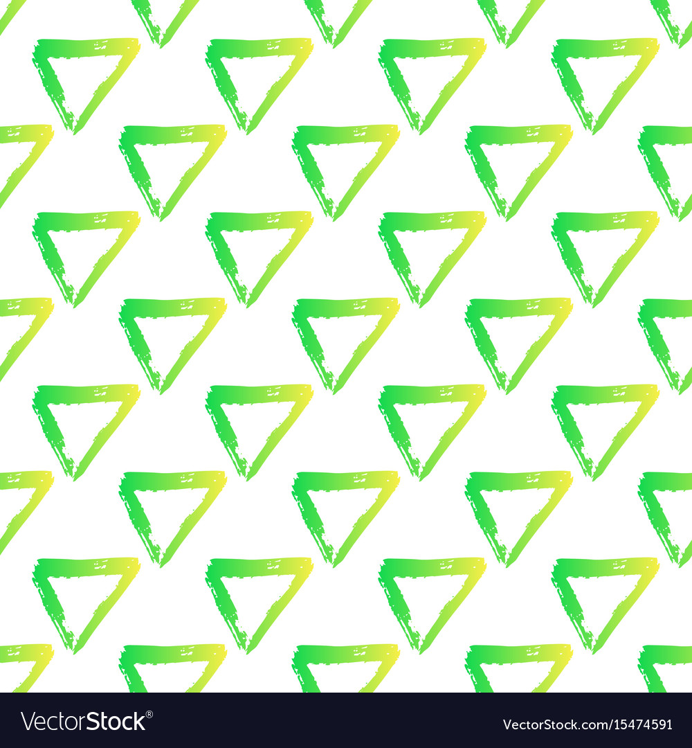 Seamless pattern with brush triangles Royalty Free Vector