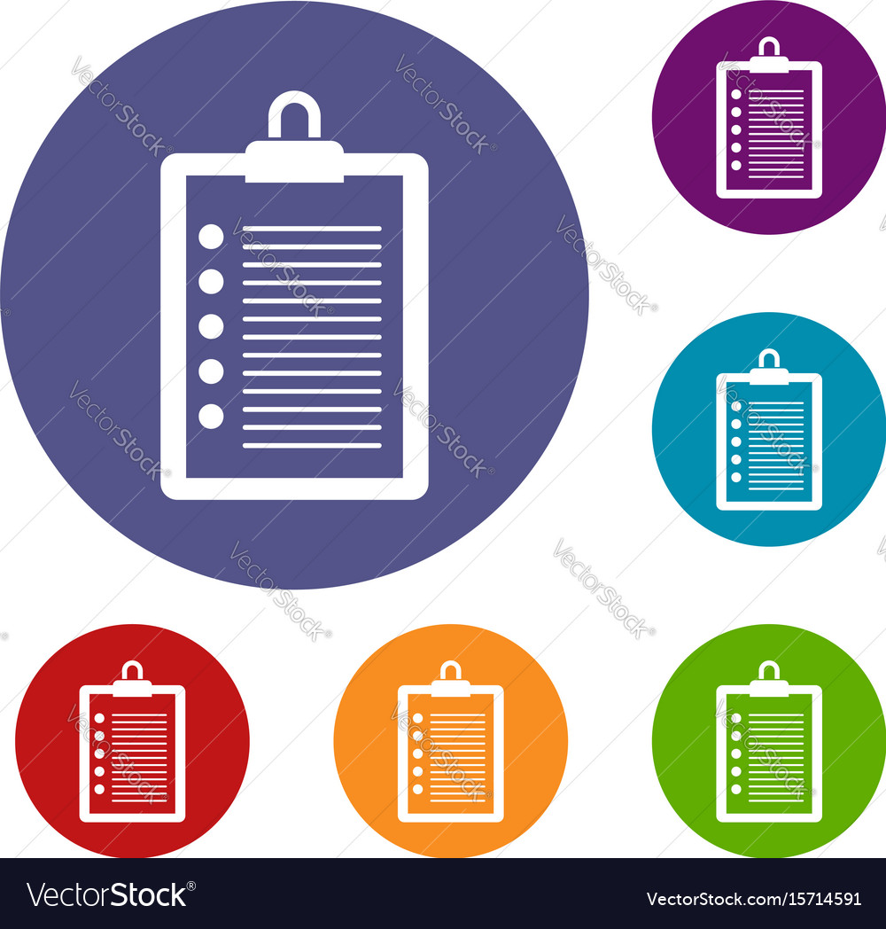To do list icons set Royalty Free Vector Image