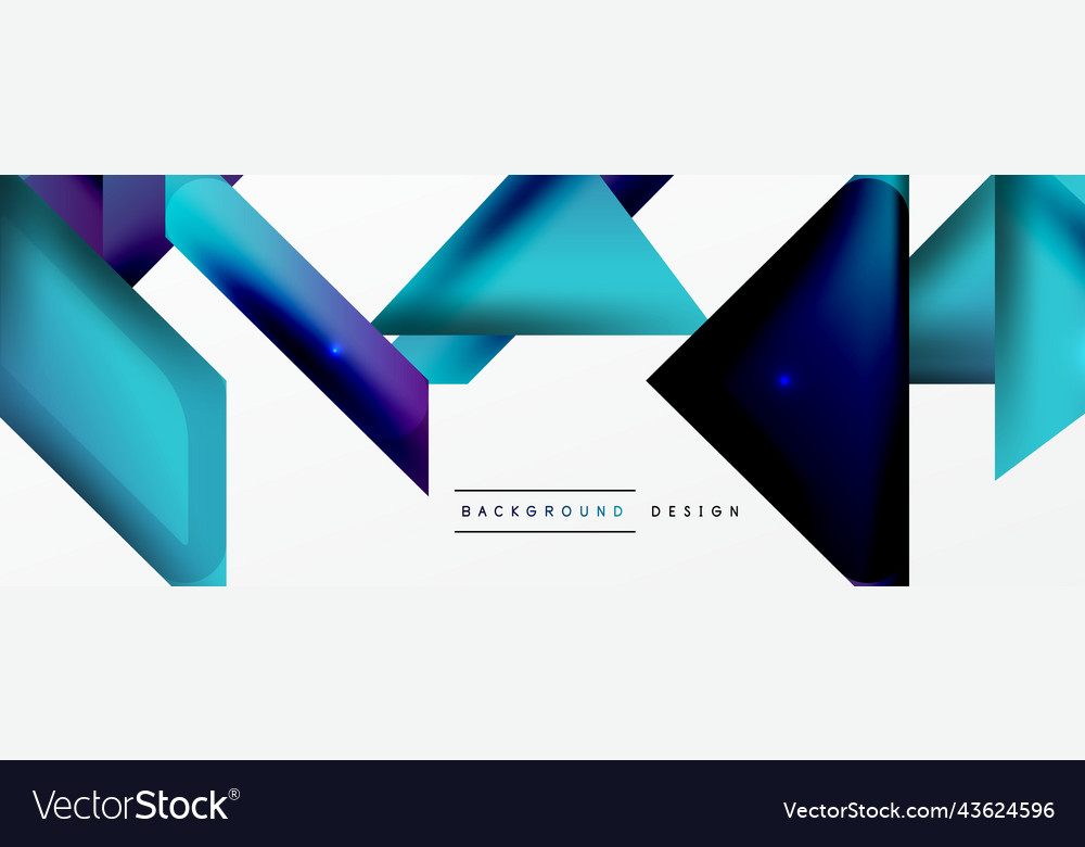 Abstract background simple color geometric shapes Vector Image