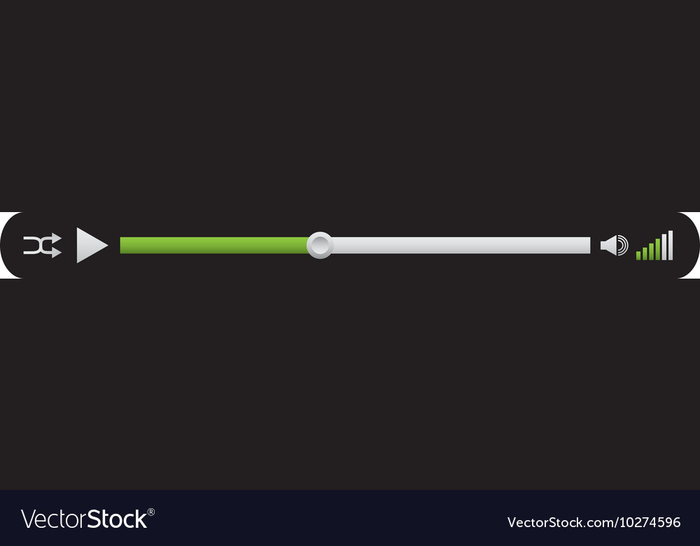 Media player control panel icon Royalty Free Vector Image