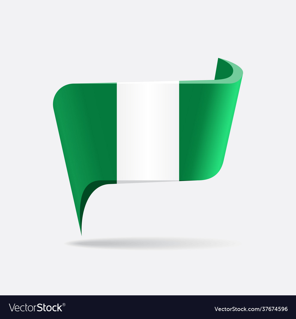 Nigerian flag map pointer layout Royalty Free Vector Image Nigerian flag map pointer layout Royalty Free Vector Image