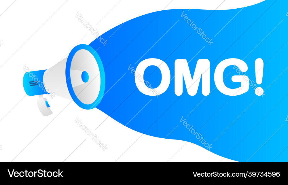Omg banner template marketing flyer Royalty Free Vector