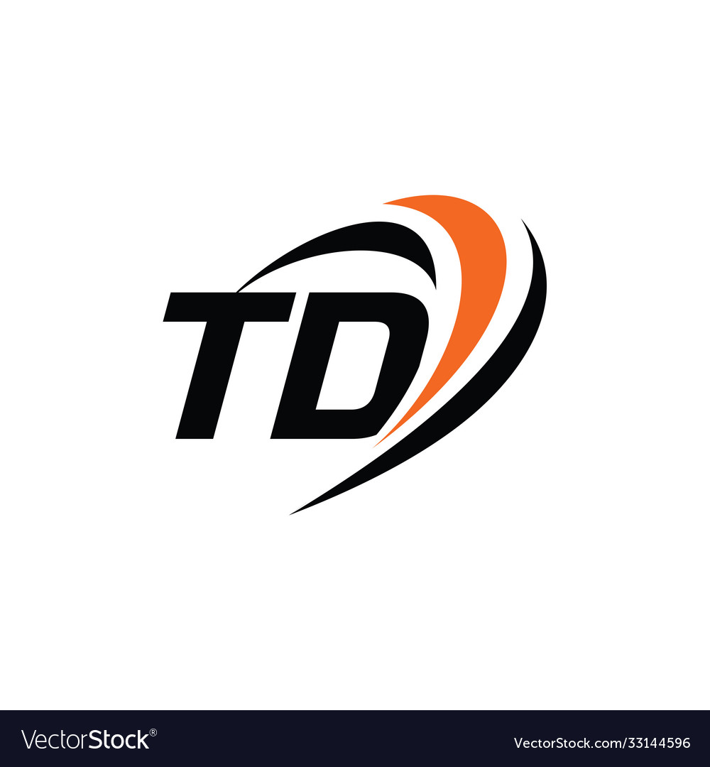 Td monogram logo Royalty Free Vector Image - VectorStock