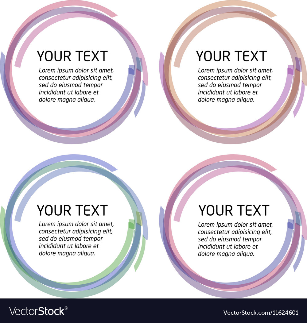 Abstract circle borders Royalty Free Vector Image