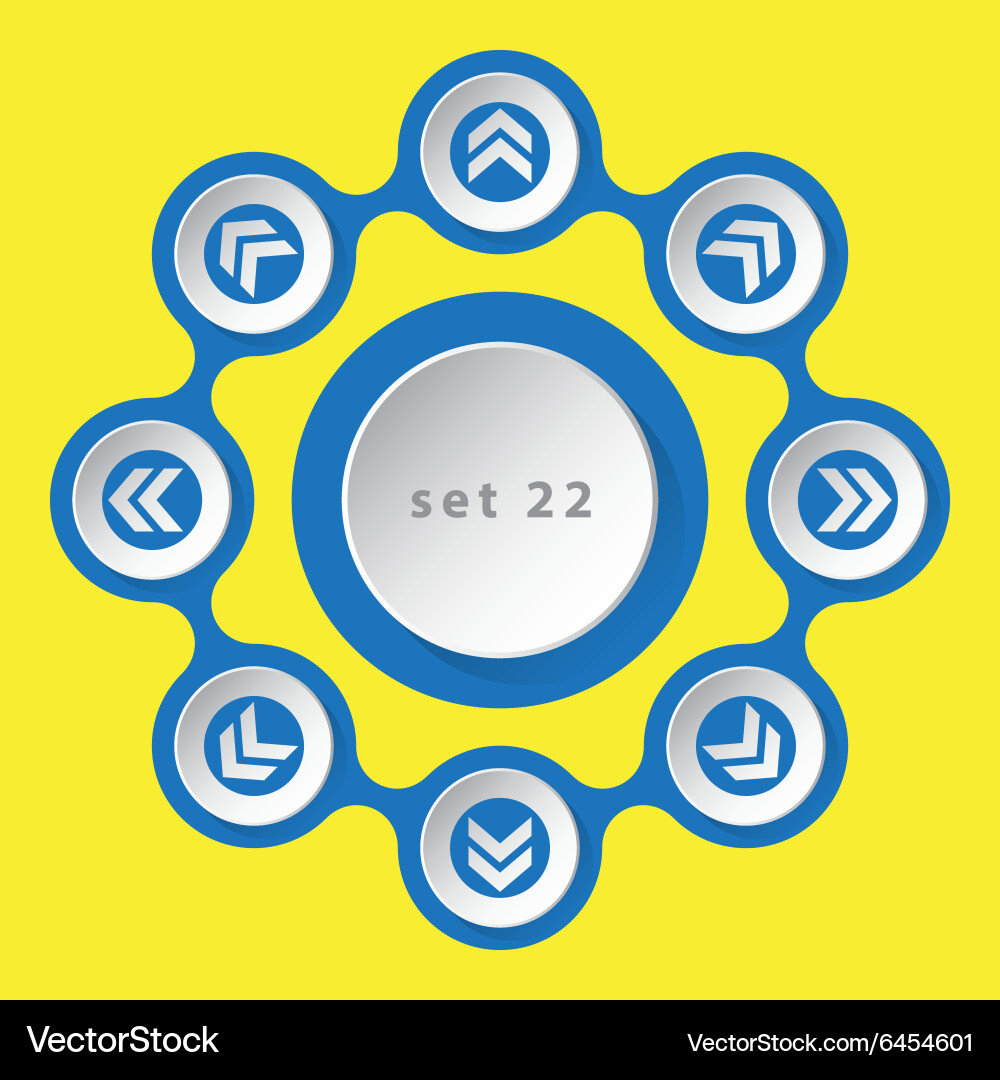 Icons - arrows in eight directions Royalty Free Vector Image