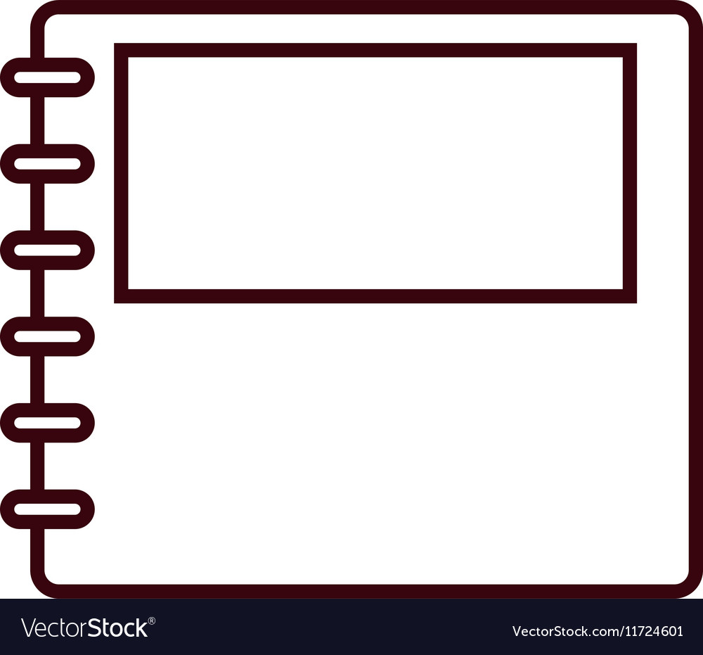 Notebook notepad paper Royalty Free Vector Image