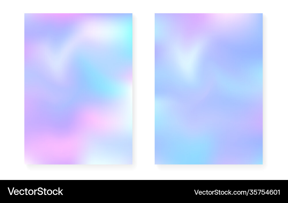 Pearlescent background with holographic gradient Vector Image
