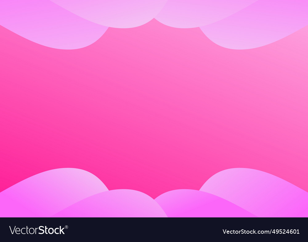 Pink cloud template background design Royalty Free Vector