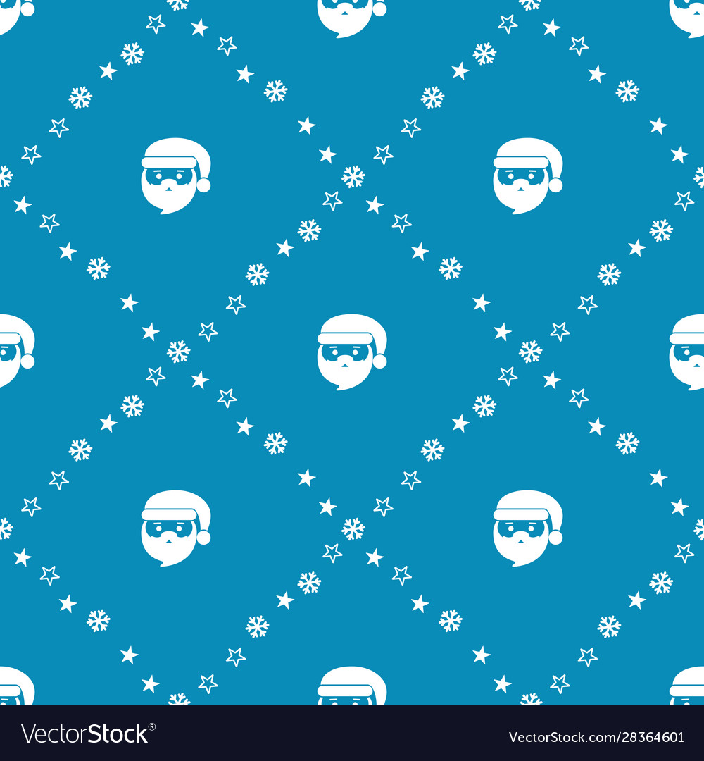 Seamless pattern on blue background Royalty Free Vector