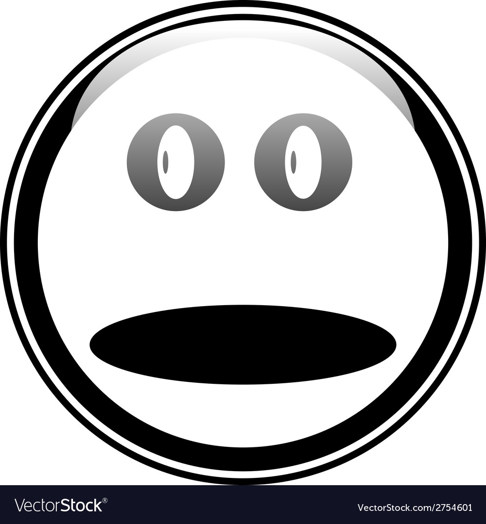 Smile face button Royalty Free Vector Image - VectorStock