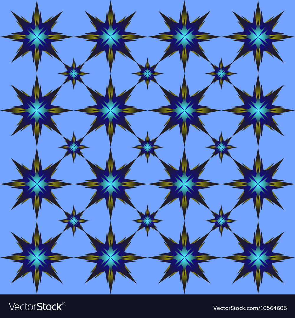 Blue star pattern Royalty Free Vector Image - VectorStock