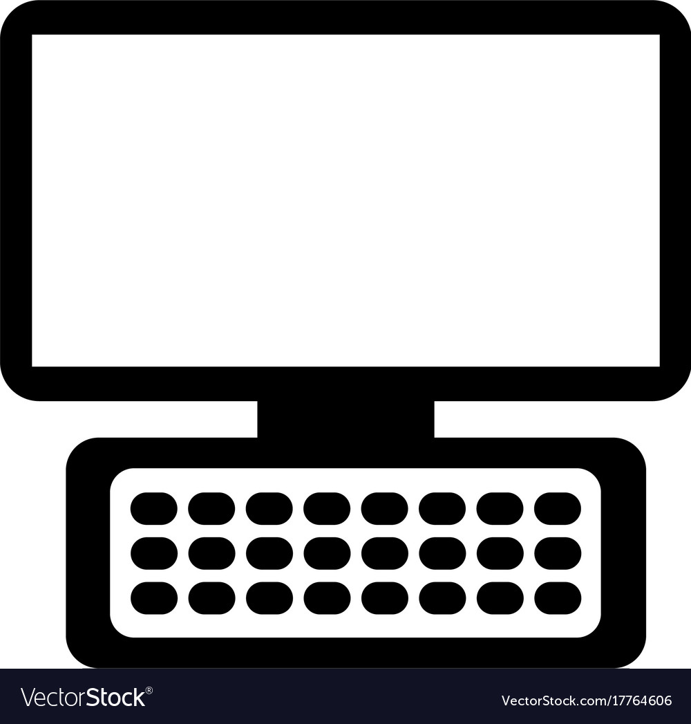 Computer keyboard device modern technology Vector Image