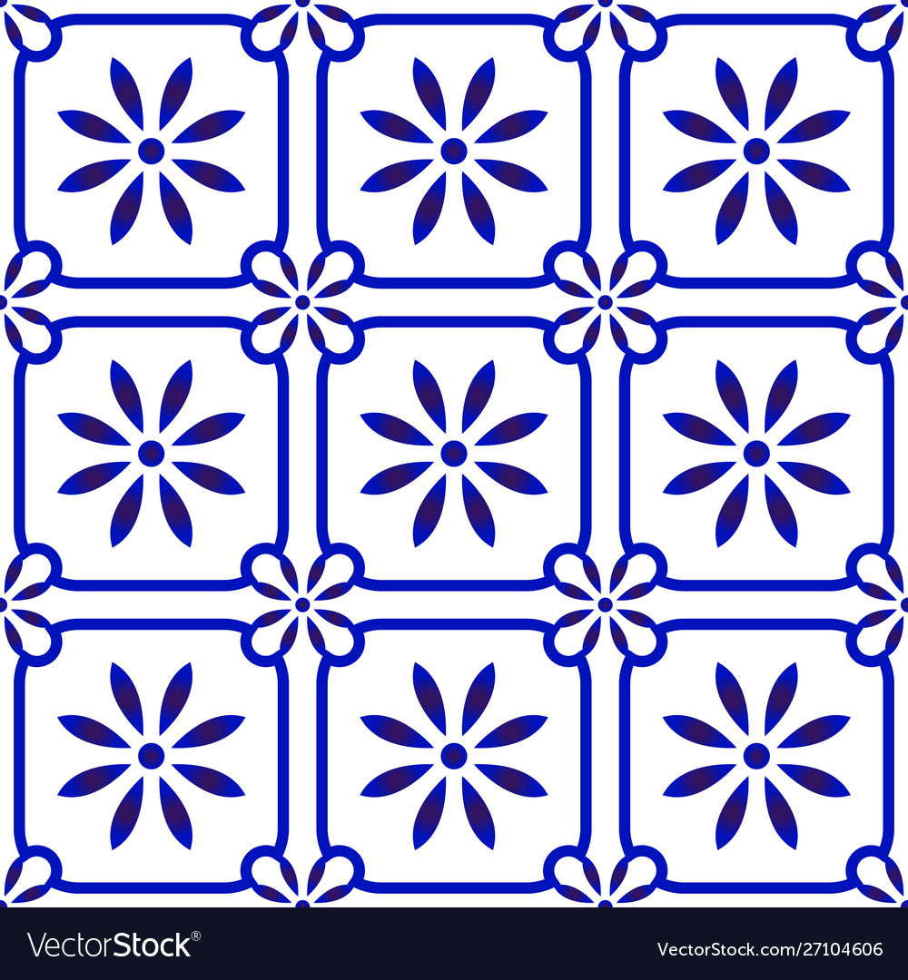 Cute tile pattern design Royalty Free Vector Image