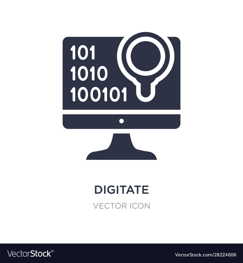 Digitate icon on white background simple element Vector Image
