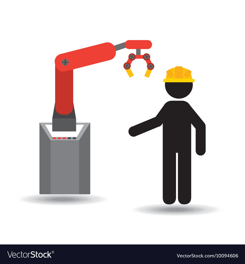 Engineering with technology machine Royalty Free Vector